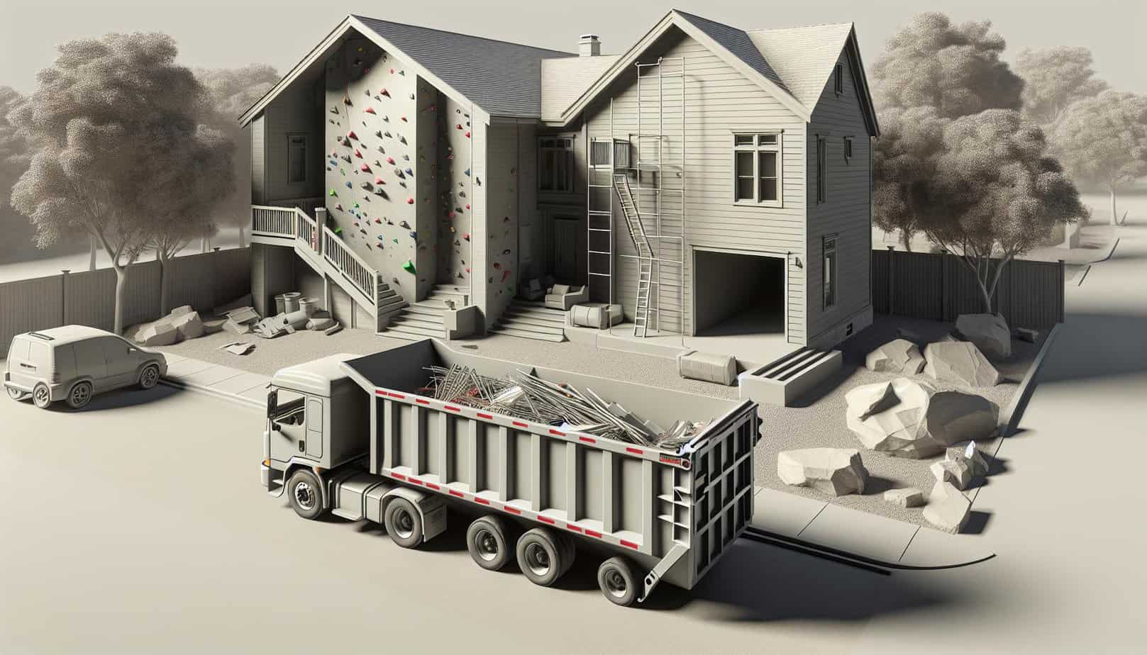 Build a Home Climbing Wall: Easy Debris Cleanup with Ultimate Dumpsters ...