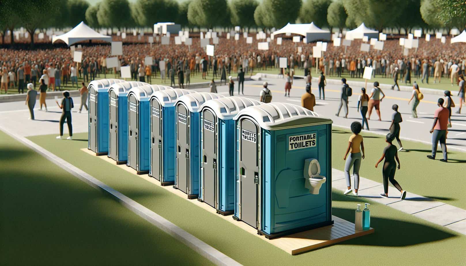 Guide: Secure Porta Potty Rentals for Demonstrations - Ultimate Dumpsters