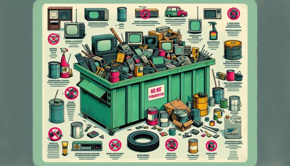 What Not to Throw in a Dumpster: Prohibited Materials Explained ...